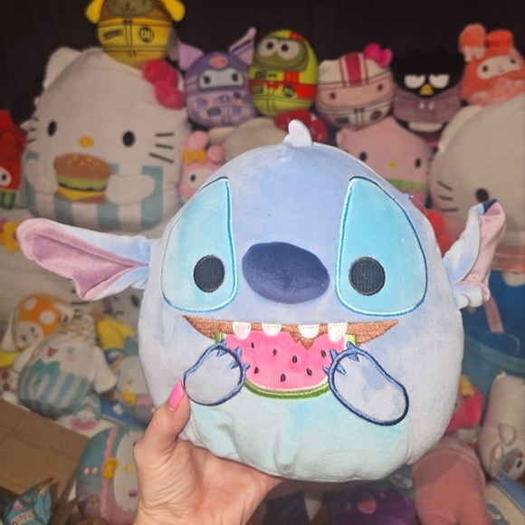 Squishmallows | Toys | Nwt Disney Stitch Eating Watermelon Squishmallow ...